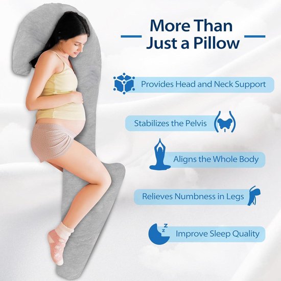 Zijslaapkussen volwassenen ergonomisch zwangerschapskussen van versnipperd traagschuim... | bol