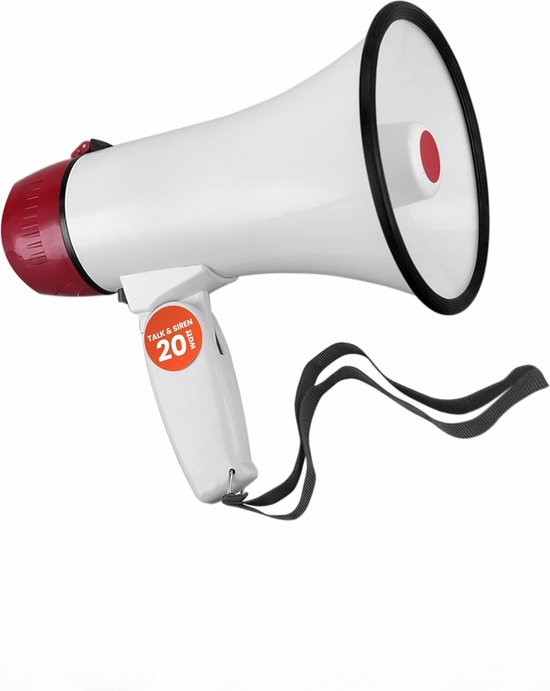 Megafoon met Sirene - Luchthoorn - Megafoon - Sirene - Megaphone | bol
