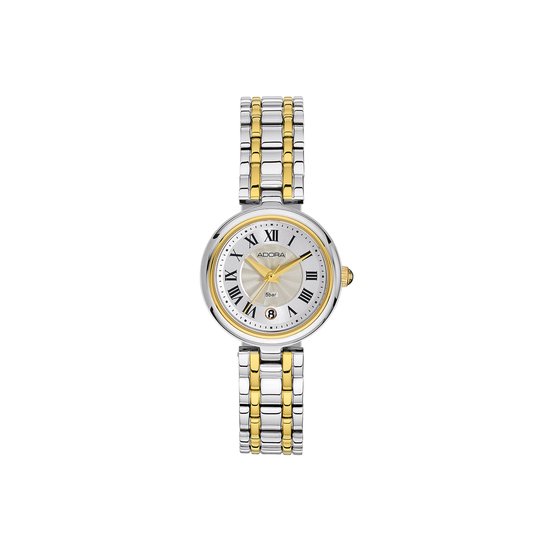 Mooie ronde dames horloge met datum AT5610 | bol