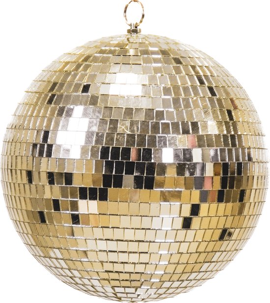 Housevitamin Ornament- Discobal - 25 Cm Goud Glitters Spiegelbol - Glas | bol