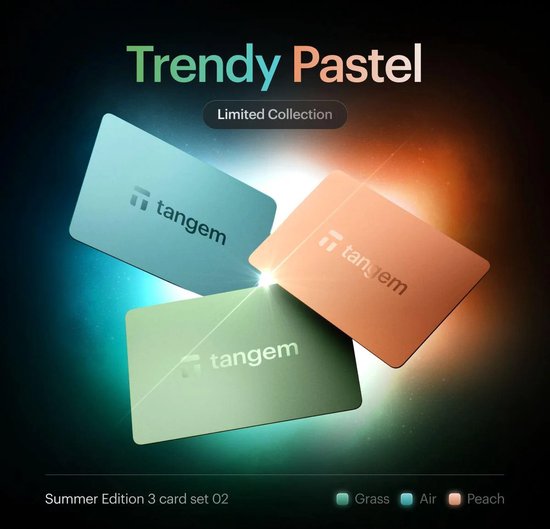 Tangem Wallet 3 kaarten - met Recovery Seed functionaliteit - Limited ...