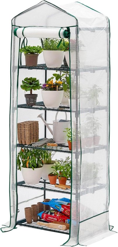 Tuinkas Kweekkas Broeikas Staal PVC-Dekzeil 5 lagen - Binnen Buiten | bol