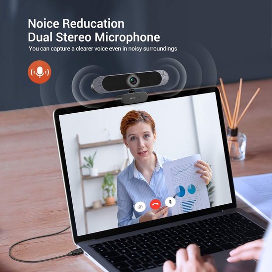 DEPSTECH - DW49 - Webcam - 4K 8MP - Sony Sensor HD+ | bol