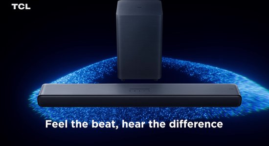 TCL S55H - 2.1 Dolby Atmos Soundbar met draadloze subwoofer | bol
