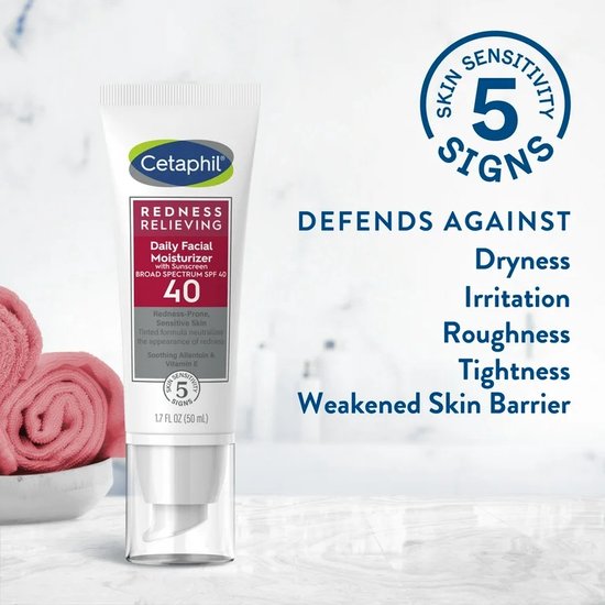 Cetaphil Redness Relieving Daily Facial Moisturizer Broad spectrum ...