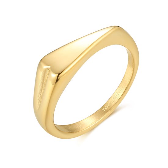 Twice As Nice Ring in goudkleurig edelstaal, hart 54 | bol