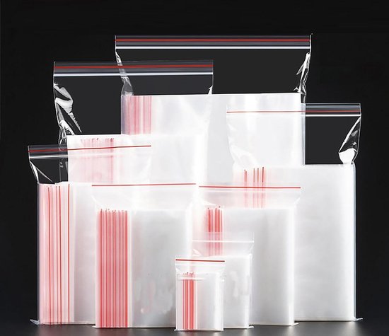 Transparante Hersluitbare Zakken - 100 stuks - Luchtdichte Plastic ...