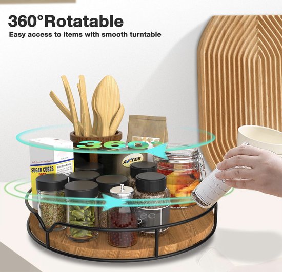 Lazy Susan Draaitafel Organizer voor Kast Pantry Keuken Aanrecht ...