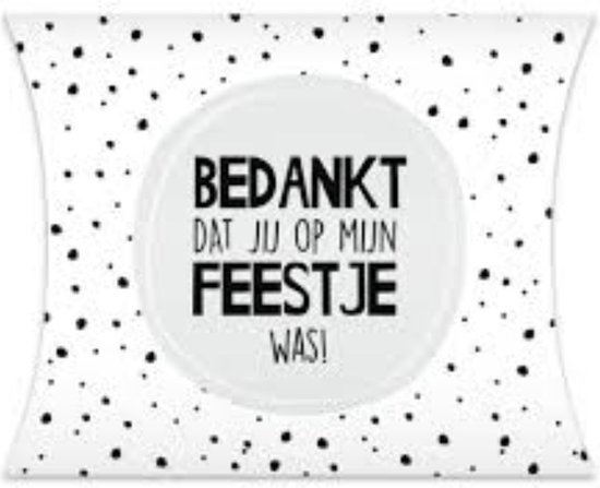 Gepersonaliseerde Traktatie set - Bedankt dat je op mijn feestje was - Cadeaudoosje -... | bol