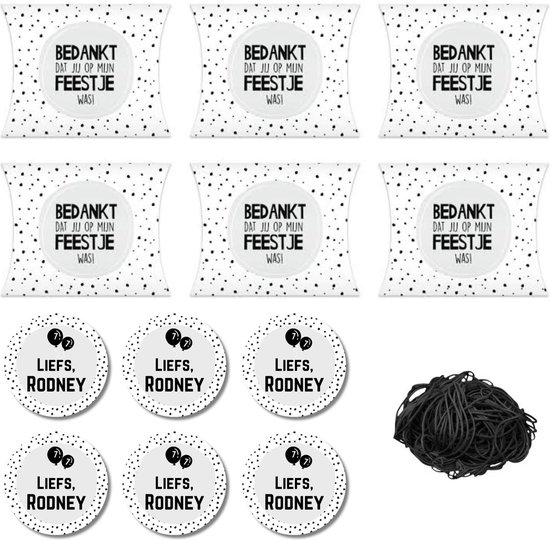 Gepersonaliseerde Traktatie set - Bedankt dat je op mijn feestje was - Cadeaudoosje -... | bol