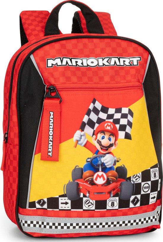 MARIOKART Peuterrugzak, Racecar - 30 x 23 x 10 cm - Polyester | bol