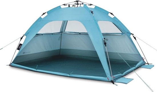 Strandtent - Snel opgezet UV-bescherming - blauw Strandtent | bol