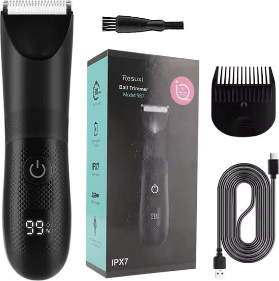 Resuxi Baardtrimmer IPX7-Model 987-Haar Trimmer-Intieme Zone Trimmer ...