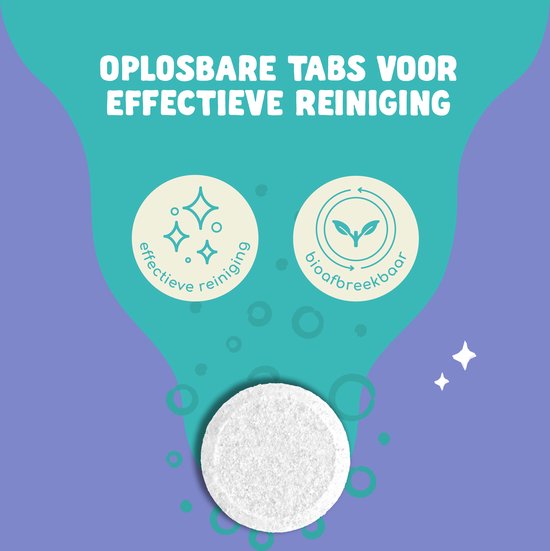 EzeeTabs Reinigingstabletten - Flesreiniger - 8 tabs - Cleaning Tabs ...