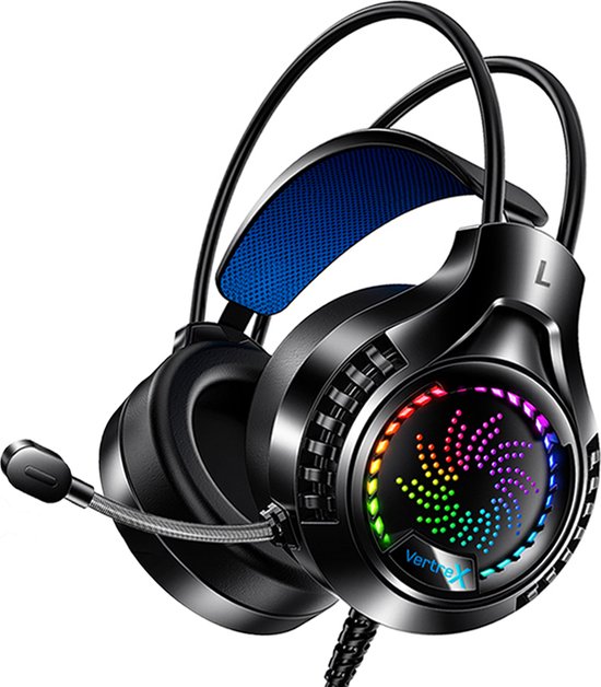 VERTREX Gaming Headset met Microfoon - Hoofdtelefoon - Headsets PC, PS5 ...
