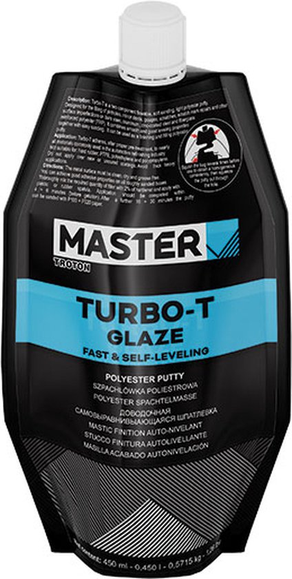 MASTER TROTON TURBO T PLAMUUR I SNELDROGENDE POLYESTER FILLER I 450ML I ...