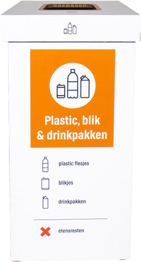 Kartonnen Eco bin 240L Kliko - Vuilnisbak 240L - 50x50x100 cm ...