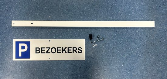 bezoekers parkeerbord met paal, complete set! | bol