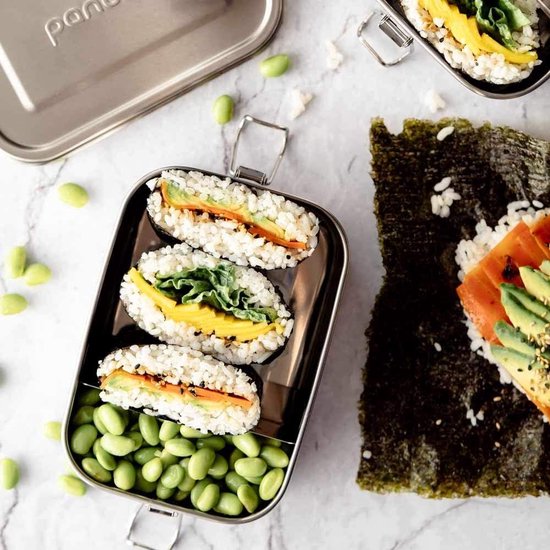 1200 ml Stainless Steel Lunch Box with Cotton Bag Divider - Leak-proof ...