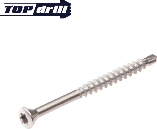 Vlonderschroef Zelfb. RVS-410 LK TX25 5X50/30 Topdrill (200) - zelfborende vlonderschroef | bol