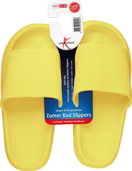 Orthopedische Zomer Badslippers (Geel) | bol