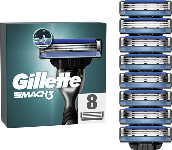 Gillette Mach 3 Scheermesjes Voor Mannen - 8 Stuks | bol
