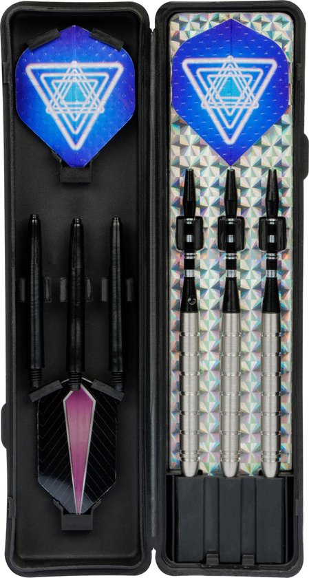 Faver Dartpijlen 85% Tungsten - 3 stuks - Blauw – 22 gram - 6 Flights | bol
