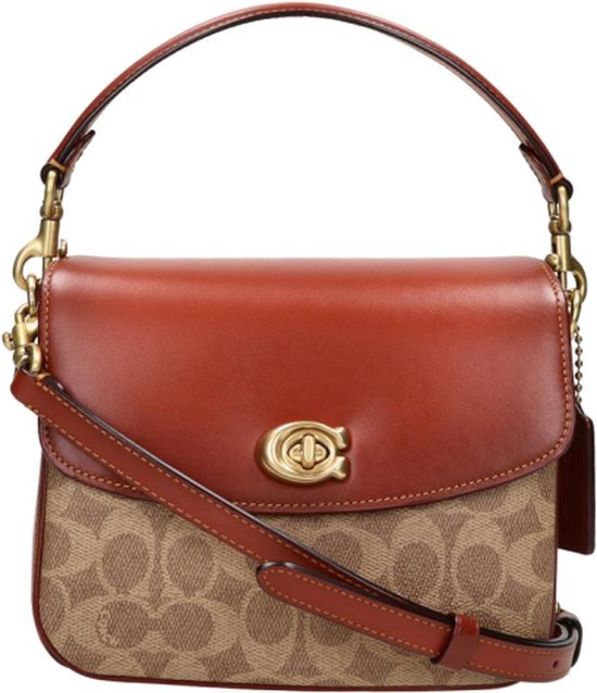 Coach Kleine Crossbodytas / Schoudertas Dames - Leer - Cassie - Cognac ...