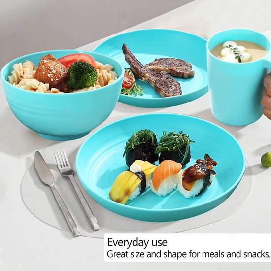 Plastic Bestek Sets van 32 Stuks, Onbreekbaar En Herbruikbaar ...