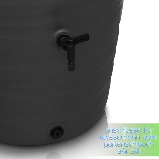 Regenton 240-liter Wave Design kunststof regenvat - vorstbestendig ...