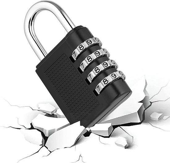 4-cijferig combinatie hangslot 2 Stuks Zware combinatie code slot ...