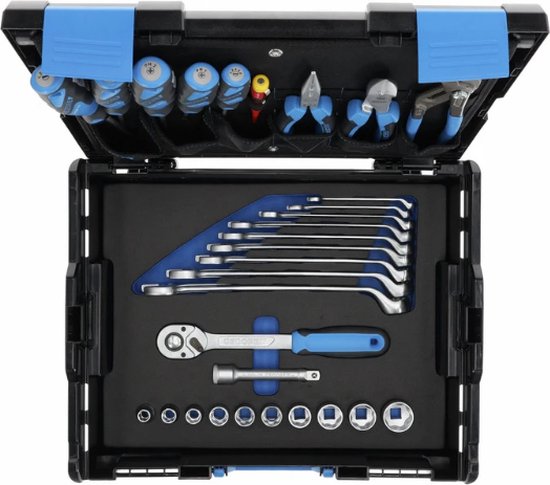 Gedore Gereedschapsset - 30-delig -in L-box - Zwart/blauw | bol