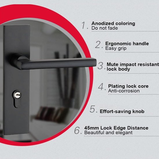 Box Lock Ruimte Aluminium Deurslot Set - Complete Set met 3 Sleutels en ...