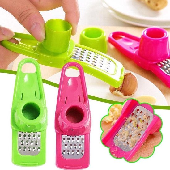 Groene Knoflook Grinder - Handmatige Druk Chopper met Messen ...