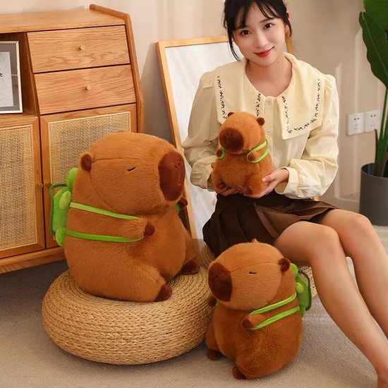 Capybara Knuffel - 26 CM - Kawaii Capibara Knuffel - Klikkopers | bol