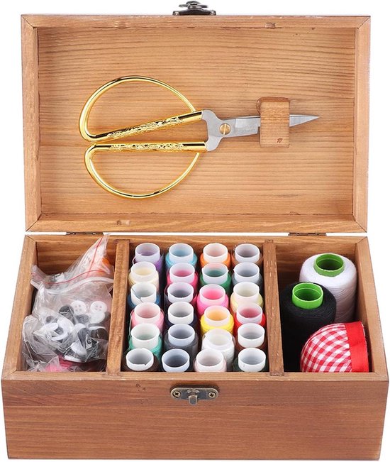 Naaidoos Houten Organizer - Thuis Naaibenodigdheden Vintage ...