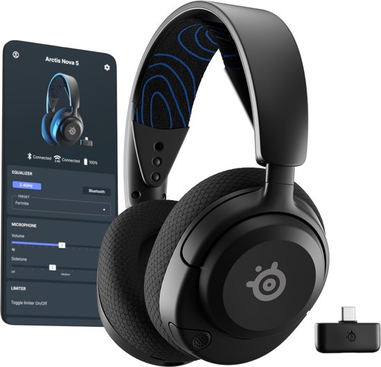 SteelSeries Arctis Nova 5P Wireless - Draadloze Gaming Headset | bol