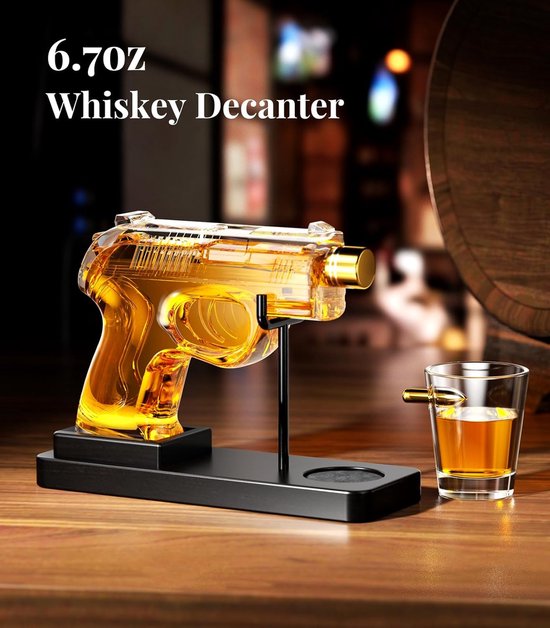 Mini Whisky Karaf Set met Glazen voor Mannen Unieke Verjaardag Cadeaus ...