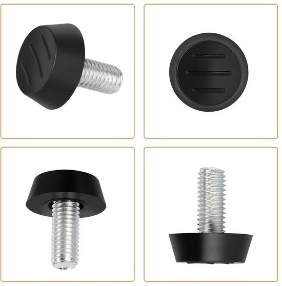 FSW-Products - 4 Stuks - Stelvoeten met Viltjes - Stelvoet M6 - 2 cm ...