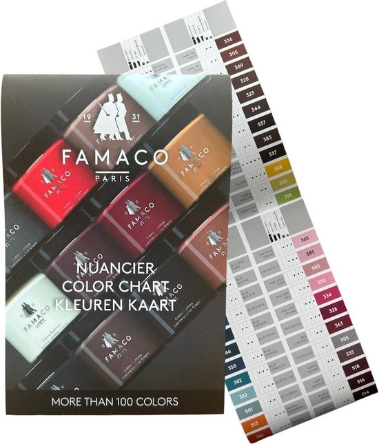 Famaco Kleurkaart - Handige kleurkaart om kleuren te vergelijken | bol