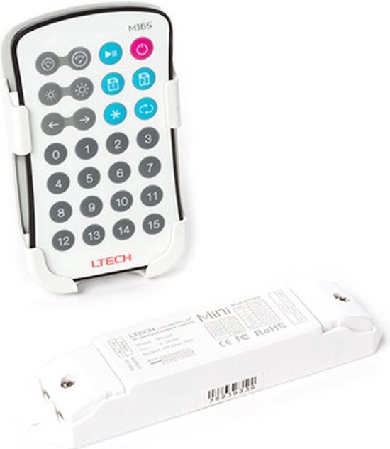 Ltech CONTROLLER VOOR PROFESSIONELE DIGITALE LEDSTRIPS - MET RF ...