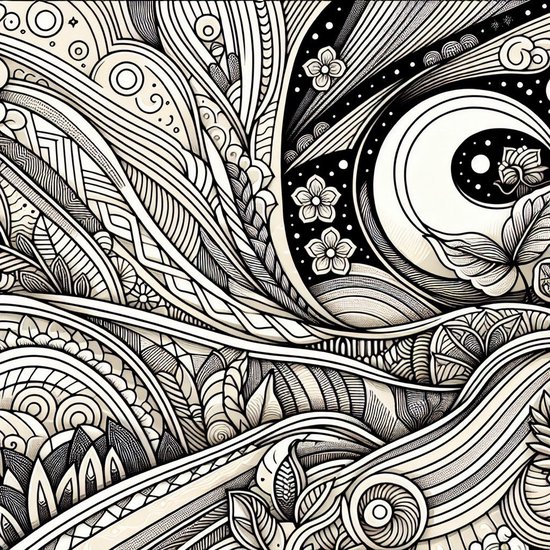 Line art relief schilderij | Linear Explorations: A Multidimensional ...