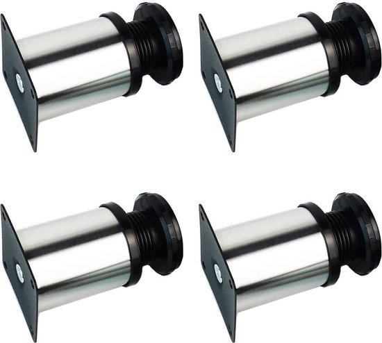 Tafelpoot Verhoger Meubelpoten-Qrity 80 mm Verstelbare Hoogte - Meubels ...