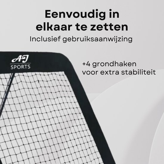 AJ-Sports Voetbal Rebounder 84x84cm - Tchouck - Rebounder Voetbal ...