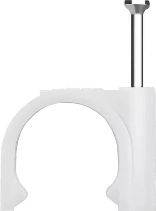 White Round Cable Clips - Cable Holder Management - Neat Wire ...