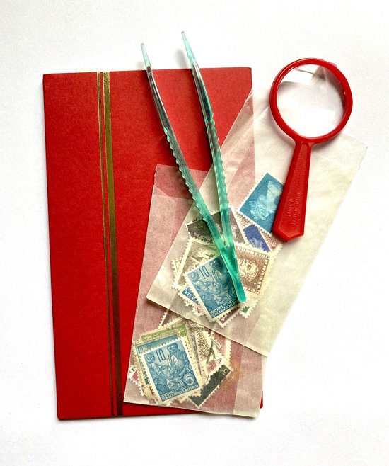 Postzegels verzamelen beginners setje voor de allerkleinste Rood | bol.com