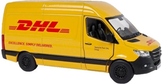 bus Mercedes-Benz Sprinter DHL 1:36 staal geel | bol