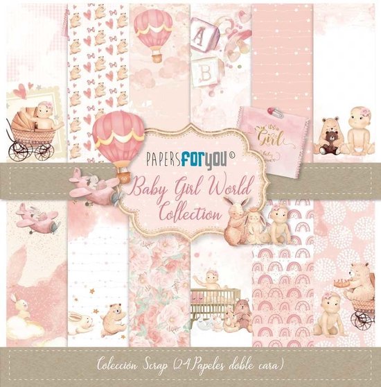 Baby Girl World 6x6 Inch Paper Pack (24pcs) (PFY-3049) | bol