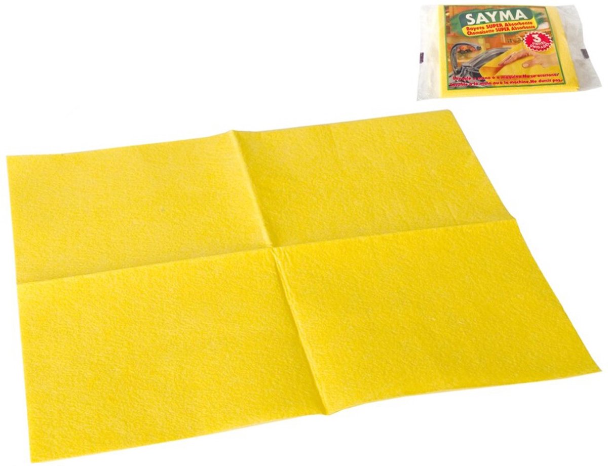 6x stuks gele huishouddoekjes - universele doekjes - schoonmaakdoekjes ...
