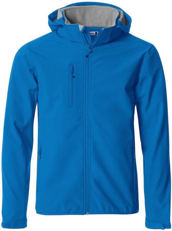 Clique Basic Hoody Softshell Jacket 020912 - Mannen - Kobalt - S | bol.com